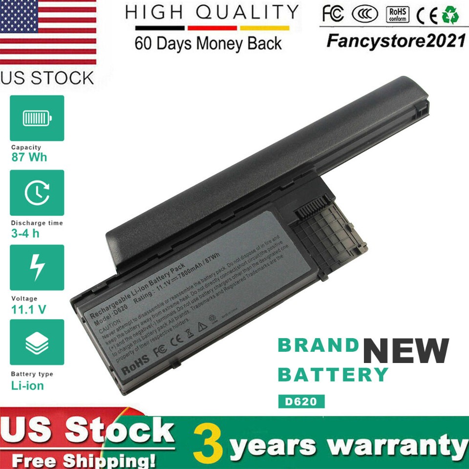 9 Cell Laptop Battery for Dell Latitude D620 D630 D631 D640 PC764 TC030 ...