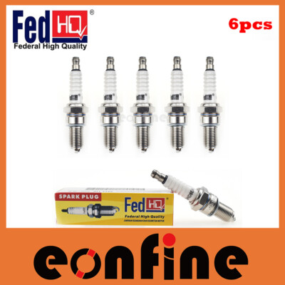 6 Pcs FedHQ Spark Plug For Kawasaki ATV KVF300A Prairie 300 4x4 1999 ...