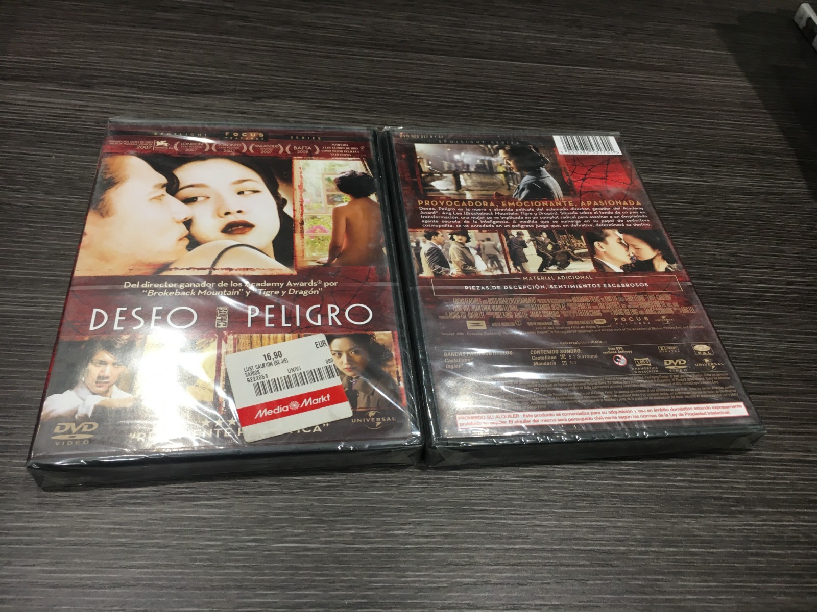 Desire Hazard DVD Ang Lee Ton Leung Lust Caution Tang Wei Sealed New | eBay