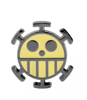One Piece Trafalgar Pirate Emblem Metal Enamel Pin Badge Japanese Manga ...