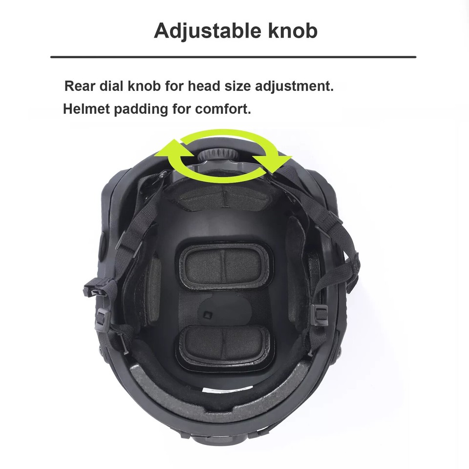 Ballistic Helmet NIJ IIIA Level 3A – FAST Style Tactical Bulletproof ...