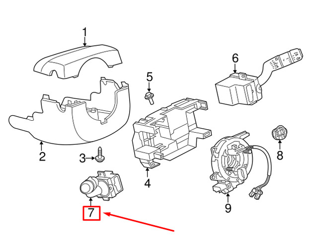 OEM Land Rover Range Rover L405 Turn Signal Switch Lr024627 Genuine for ...