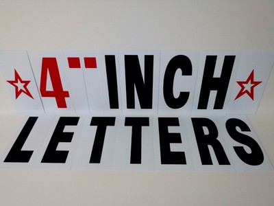 4 inch outdoor sign letters numbers and symbols | eBay