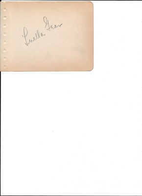 Luella Gear autographed album page | eBay