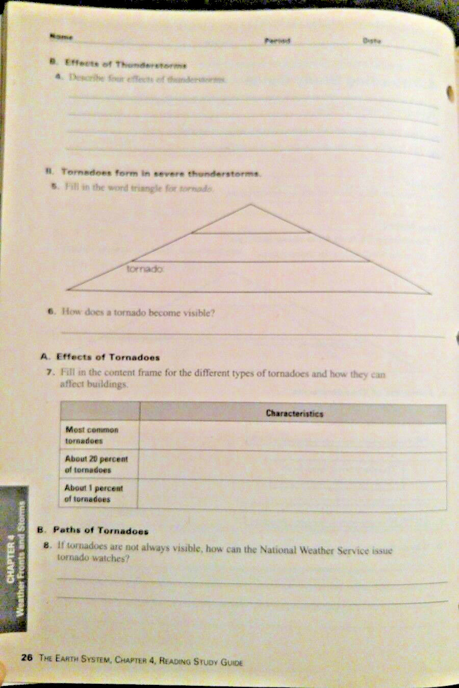 McDOUGAL LITTELL EARTH SCIENCE 6TH GRADE 6 NOTE READING STUDY GUIDE ...