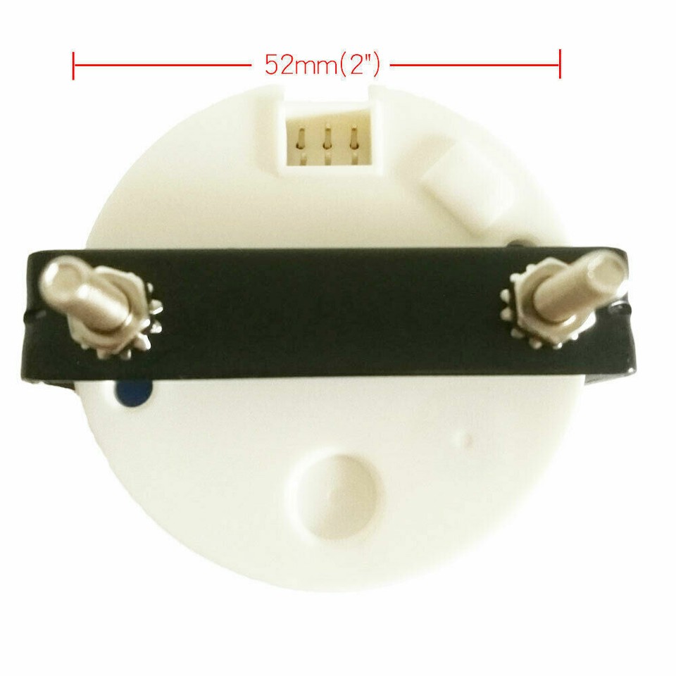 6 Gauge Set GPS 80MPH Speedometer Tachometer Fuel Temp Volts Oil White ...