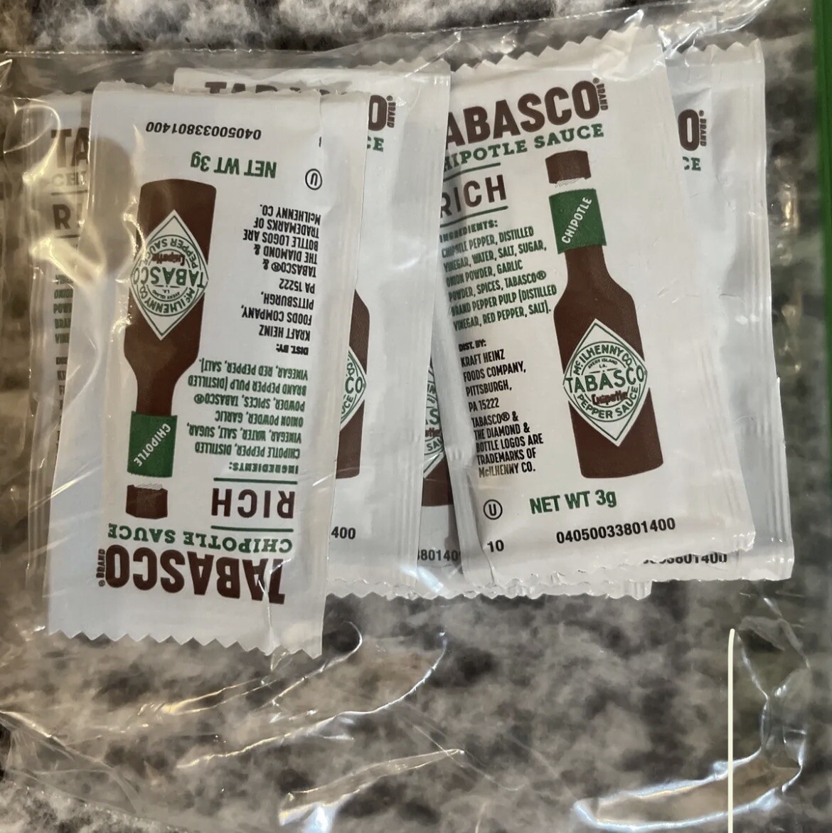 Tabasco Chipotle Sauce Rich Packet, 3 gram, 10 Packets | eBay