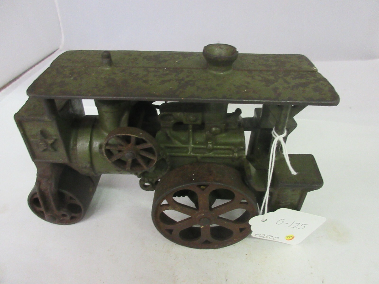 VINTAGE CAST IRON HUBER STEAM ENGINE OLD TOY G-125 | eBay