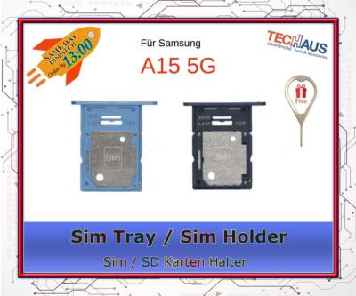 Sim Karten Halter Card Tray SD Slot Fach für Samsung Galaxy A15 5G / SM ...