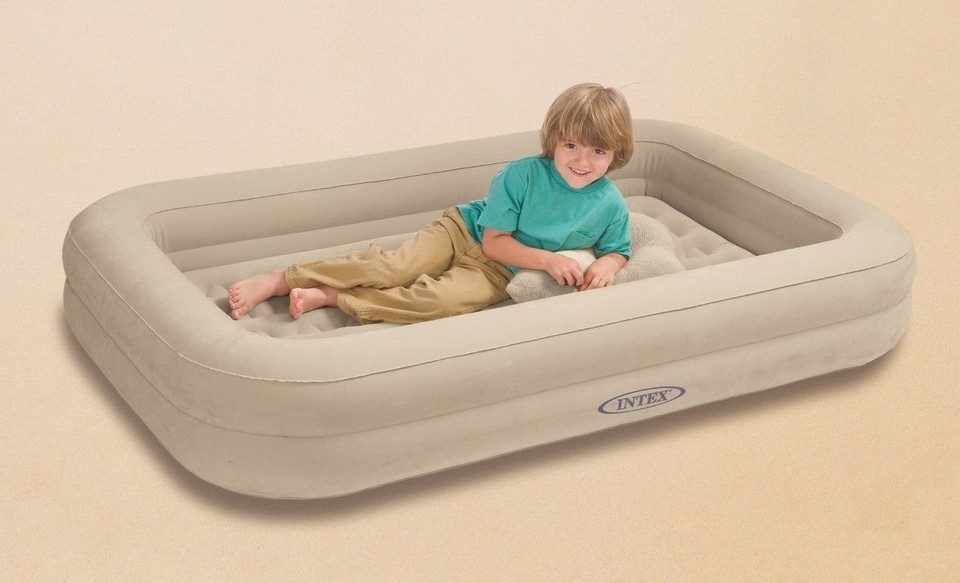 Kids Travel Bed Inflatable Portable Folding Toddler Air Mattress Child ...