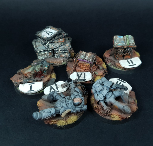 Warhammer 40k Custom Made Objective Markers Set | eBay