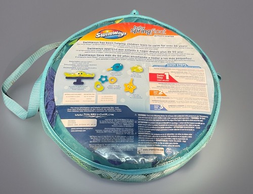 NEW SwimWays 9-24 months Baby Spring Float Adjustable Sun Canopy Green ...