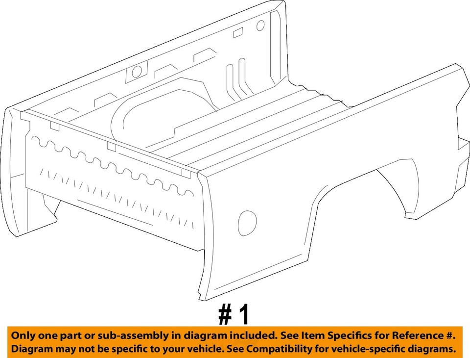 GM OEM 14-19 Silverado 1500 Pick Up Box Pick Up Box-Box Assy 84148854 ...