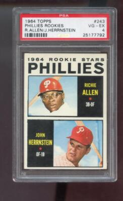 1964 Topps #243 Phillies Rookie Stars Richie Allen John Herrnstein RC ...