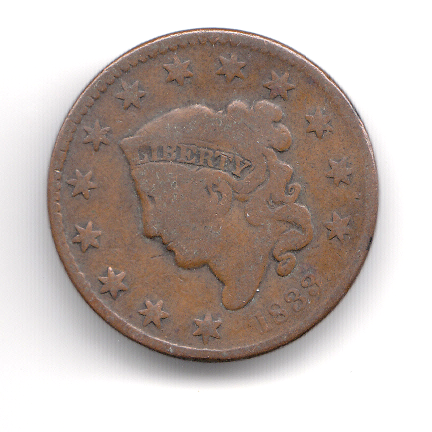 Lot of 5 Detailed 1831-1850 Coronet Head U.S. Large Cent Penny Great ...