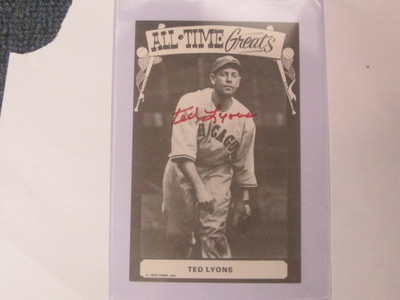 Ted Lyons Autographed Post Card JSA Auction Certified | eBay