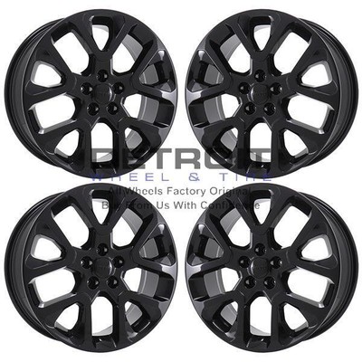 19" JEEP COMPASS GLOSS BLACK EXCHANGE WHEELS RIMS FACTORY OEM 9192 2018 ...