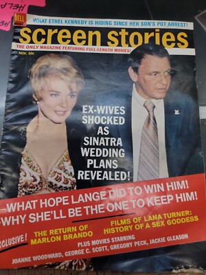 Screen Stories Nov 1970 Vtg Dell Magazine Frank Sinatra Ex-Wives - No ...