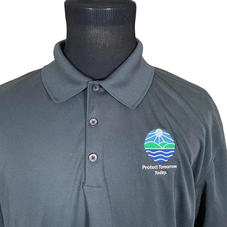 Nike Golf Men's Dri-Fit Grey Short Sleeve Polo Shirt XL ExxonMobil | eBay