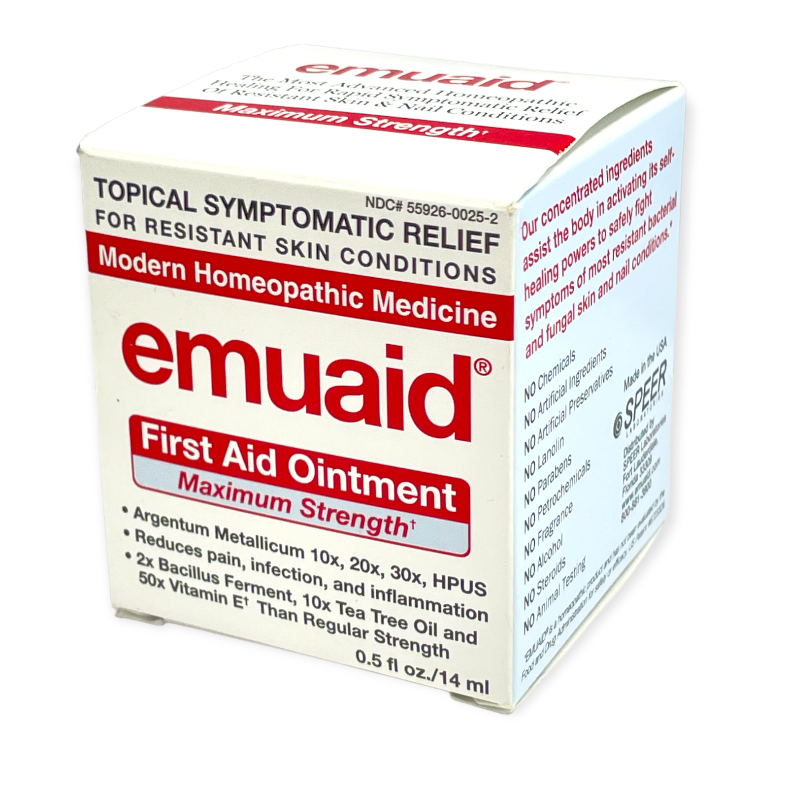 Emuaid First Aid Ointment Maximum Strength 0.5fl.oz./14ml ~ Exp 10/2025 ...
