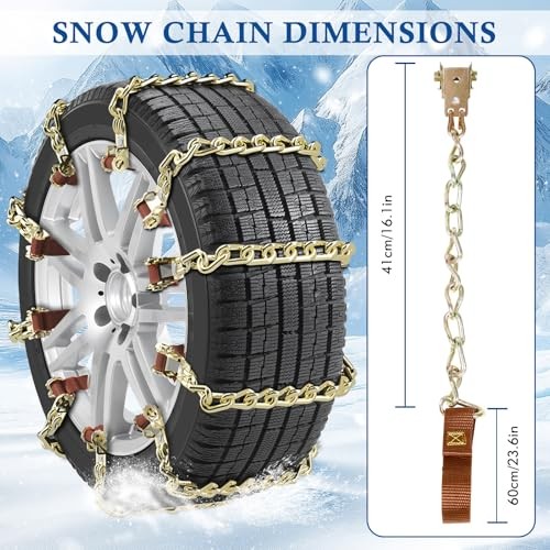 Snow Chains For Car,Snow Chains For Tires,Tire Block Emergency Anti ...