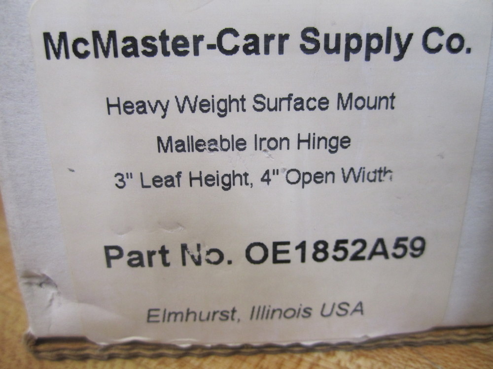 McMaster-Carr OE1852A59 Door Hinge & Hardware | eBay