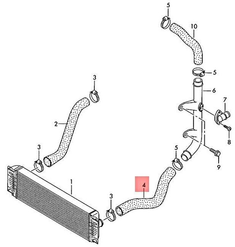 Genuine VW Crafter 2E 2EA 2EB 2ED 2EE 2EH 2EK 2EX 2F Connecting Hose ...