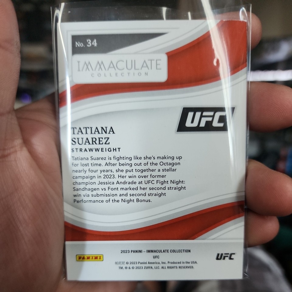 2023 Panini Immaculate Ufc Tatiana Suarez/50 | eBay