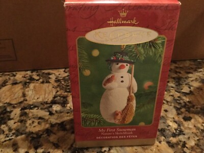 Hallmark 2001 My First Snowman Ornament - MIB | eBay
