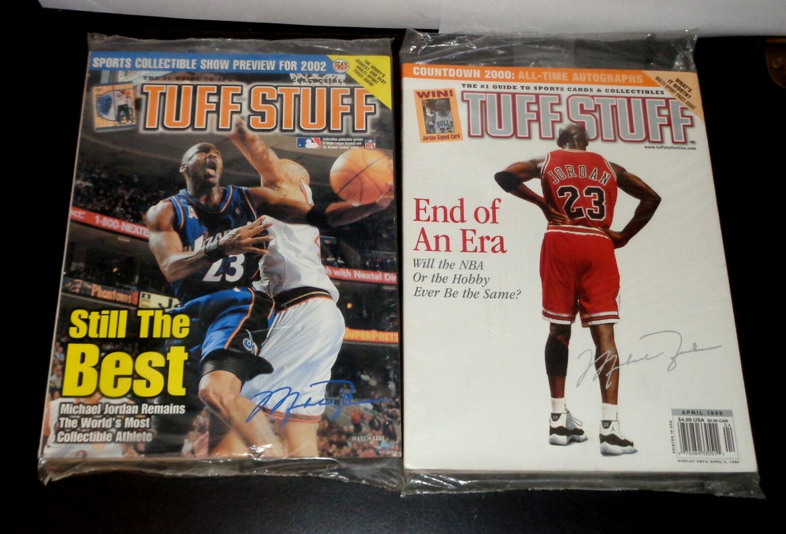 2- TUFF STUFF Collectors Guide MICHAEL JORDAN April 1999 and March 2002 ...