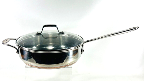 Emeril 3 Qt. All-Clad Stainless Steel Copper Core Saute' Pan 10 ...