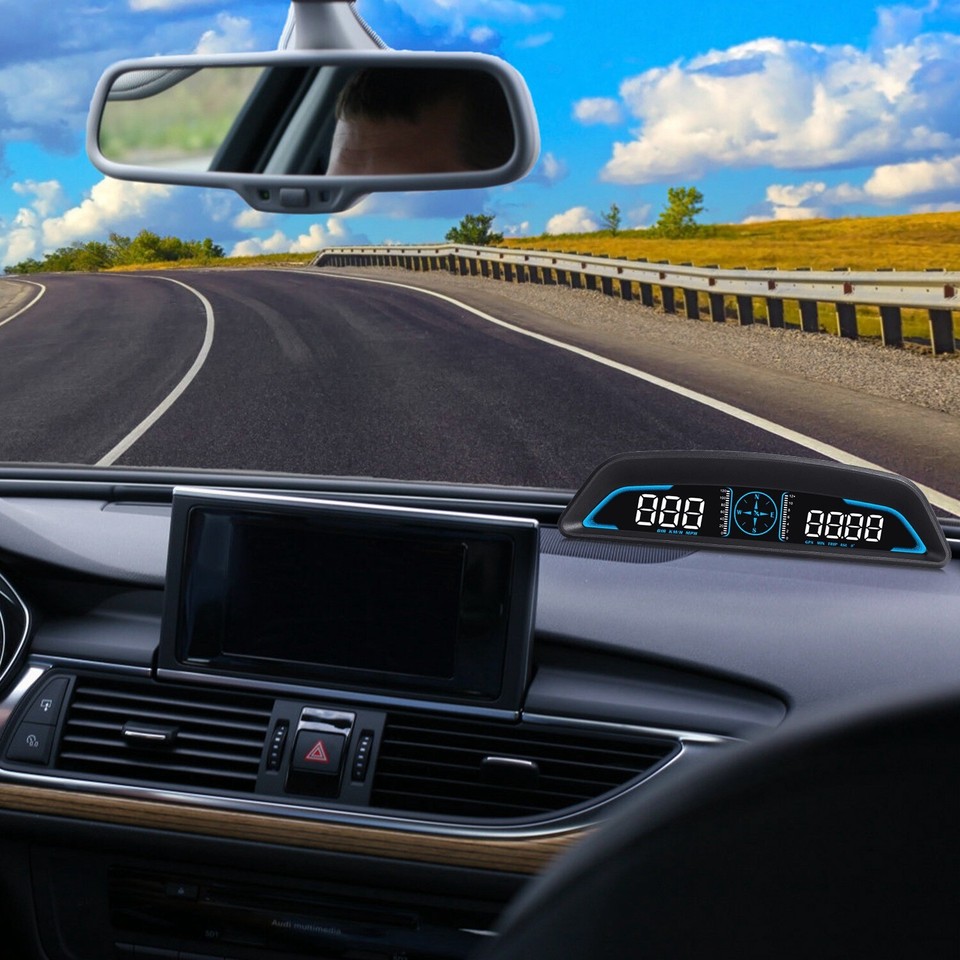 Car HUD GPS Head up Display Speedometer Odometer Universal Fit for All ...