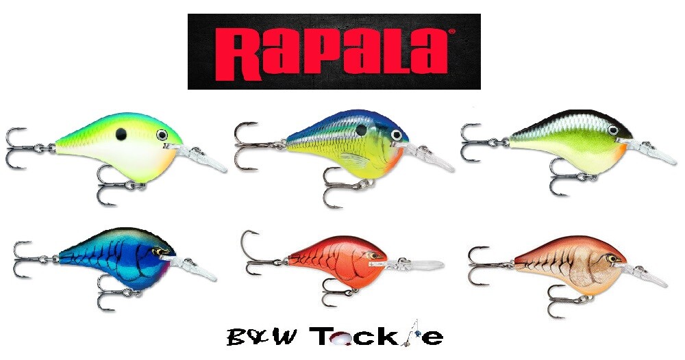 Rapala Dives To Lure Depth: 6' ~ DT-6 Series ~ Crankbait ~ FREE ...