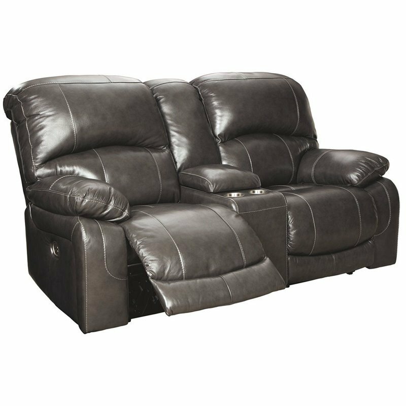 Ashley Furniture Power Leather Reclining Sofa | Cabinets Matttroy