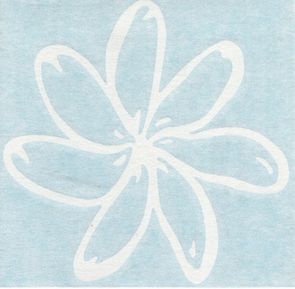 Tiare Flower - Tahitian Gardenia Island - Car Window Vinyl Decal ...
