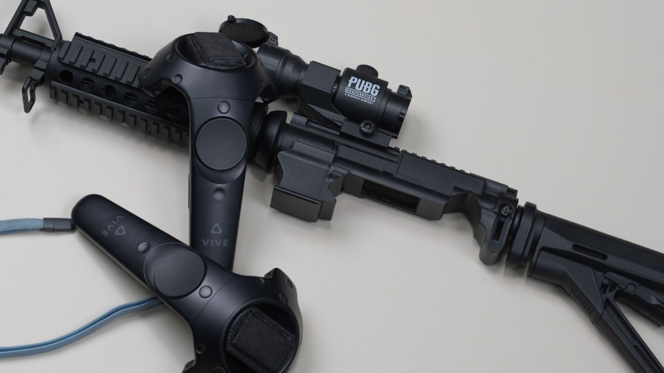 Move Controller VR Headset Game Shooting Gun Double Handle for HTC Vive ...