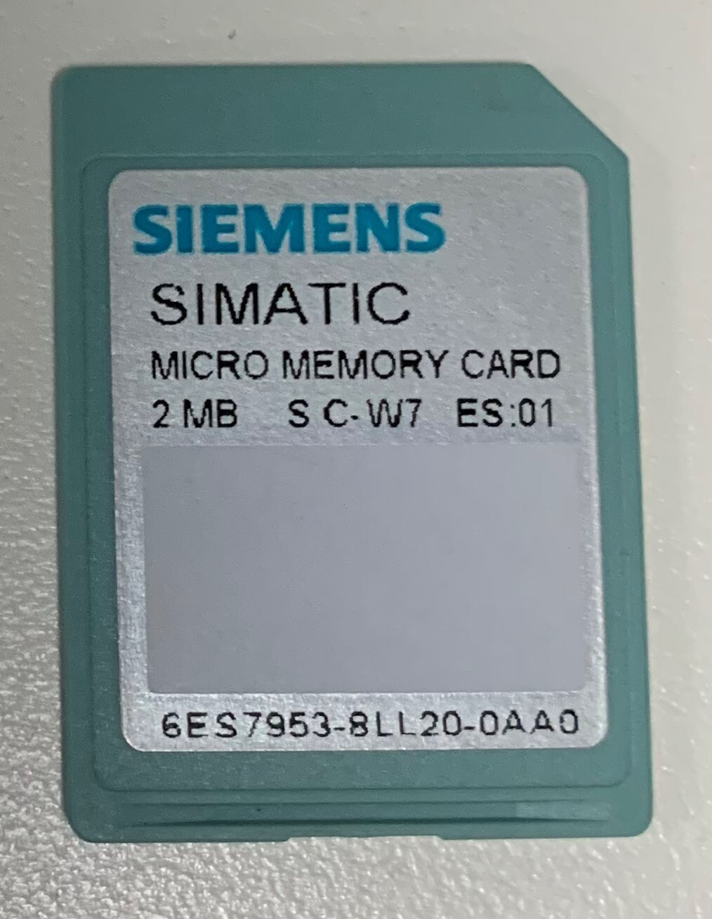 Siemens PLC Memory Card 6ES7953-8LL20-0AA0 - 2MB | eBay