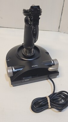 Saitek Cyborg Graphite PC Joystick Game Controller USB Flight Stick ...