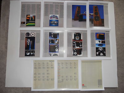 JBL Brochure 1982 Lineup L250, L150a, L96, L112, D460 Sub 11 pg ...