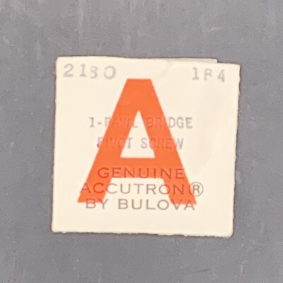 Genuine Vintage Accutron Cal. 2180 Pawl Bridge Pivot Screw Part 184 ...