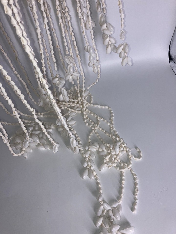 Chula Shell Chandelier 53” Wind Chime Hang Gorgeous Wire Fishing Line ...
