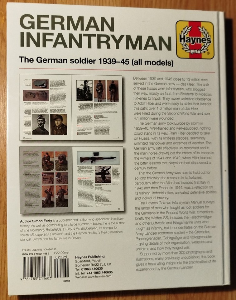 German Infantryman Operations Manual : The German Soldier 1939-45 (all ...
