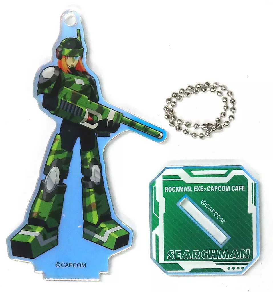 Acrylic stand/acrylic panel Searchman "CAPCOM CAFE x Rockman EXE (2024 ...