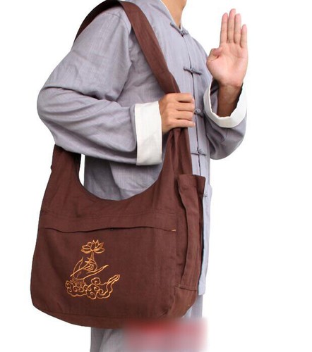 New Embroidery Shaolin Zen Monk Buddhist Meditation Lay Kung Fu Temple ...