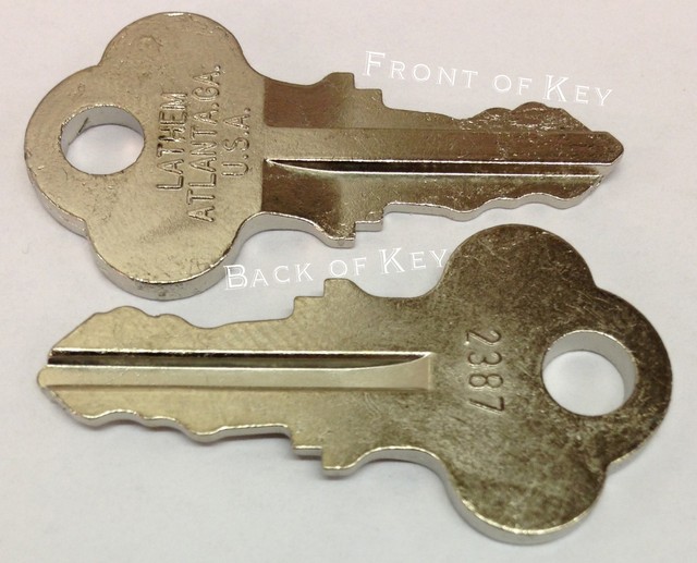 Lathem Time Clock Key #2387 JB976 (set of 2 Keys) for All 2000 3000 ...