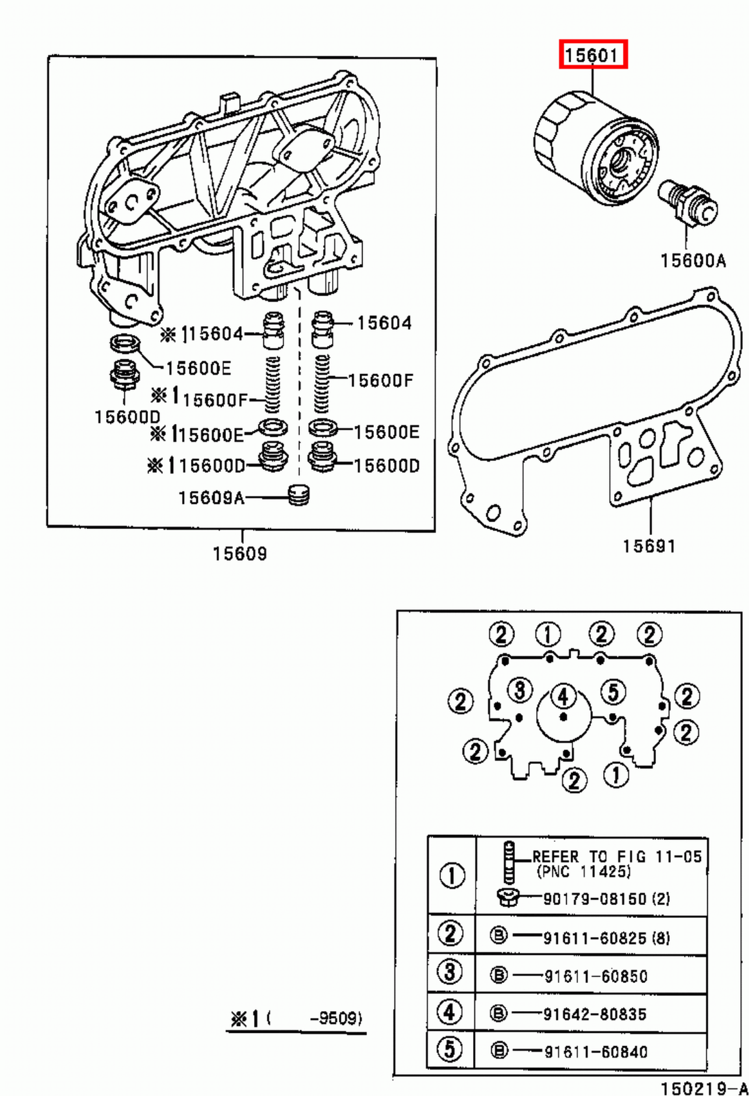 Genuine Hilux LN109 LN108 LN107 LN106 LN105 KZN205 1KZ 2L 3L Oil Filter ...
