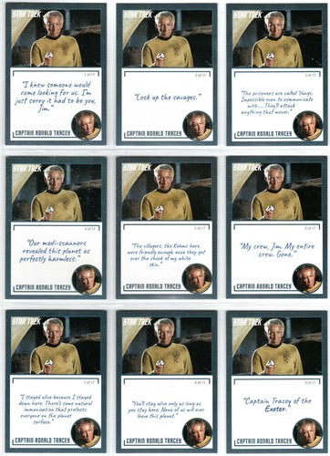 STAR TREK TOS ARCHIVES & INSCRIPTIONS #70 BASE SET CAPT TRACEY ALL 17 ...