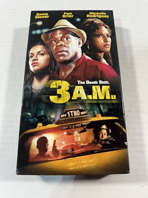 3am - VHS Video Tape - Danny Glover, Pam Grier, Michelle Rodriguez ...