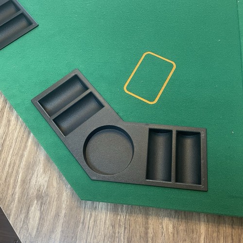 Folding 48-inch Octagon 8 Player Poker Table Top with Carry Case | eBay