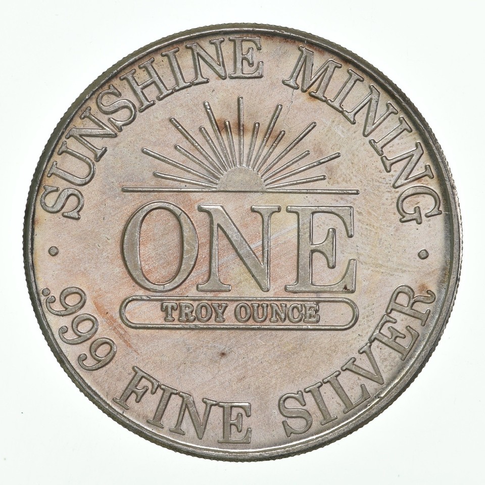 Limited SILVER 1 Troy Oz Round Sunshine Mining .999 Fine Silver *358 | eBay